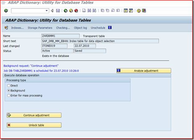Knowledge Management IT for you: SAP BASIS SE14 DB Utility for Re ...